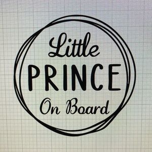 Hand Crafted | Accessories | Little Prince On Board Decal Sticker 6 ...
